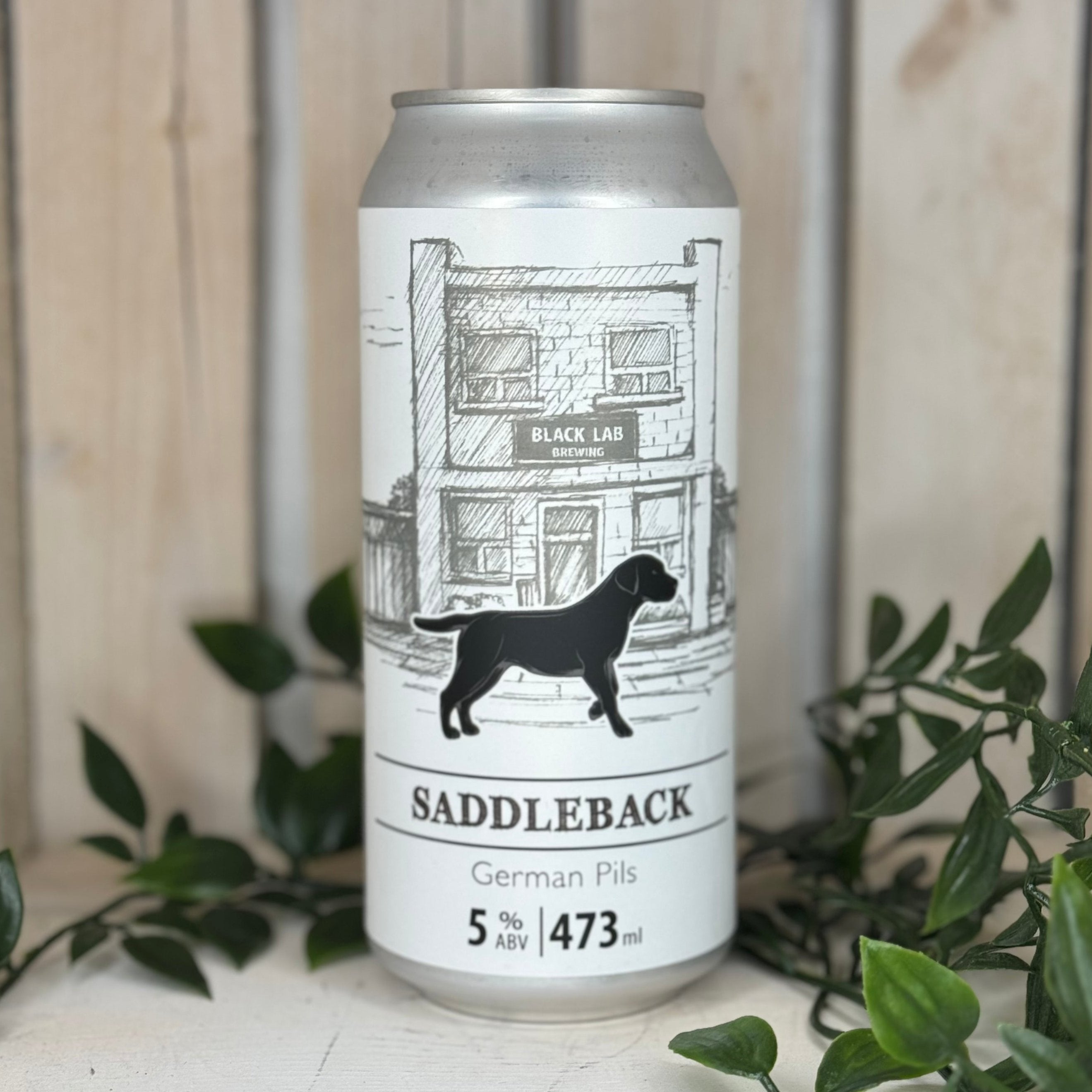 Saddleback German Pils (473ml Can) – Black Lab Brewing